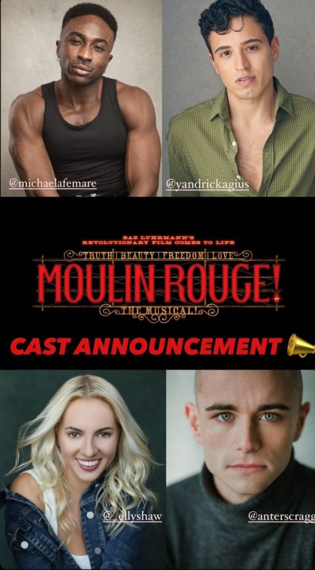 Yandrick Agius, actor, cast in Moulin Rouge! The Musical