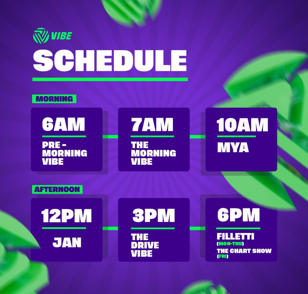 Big Changes Coming to Vibe FM’s Weekday Lineup!
